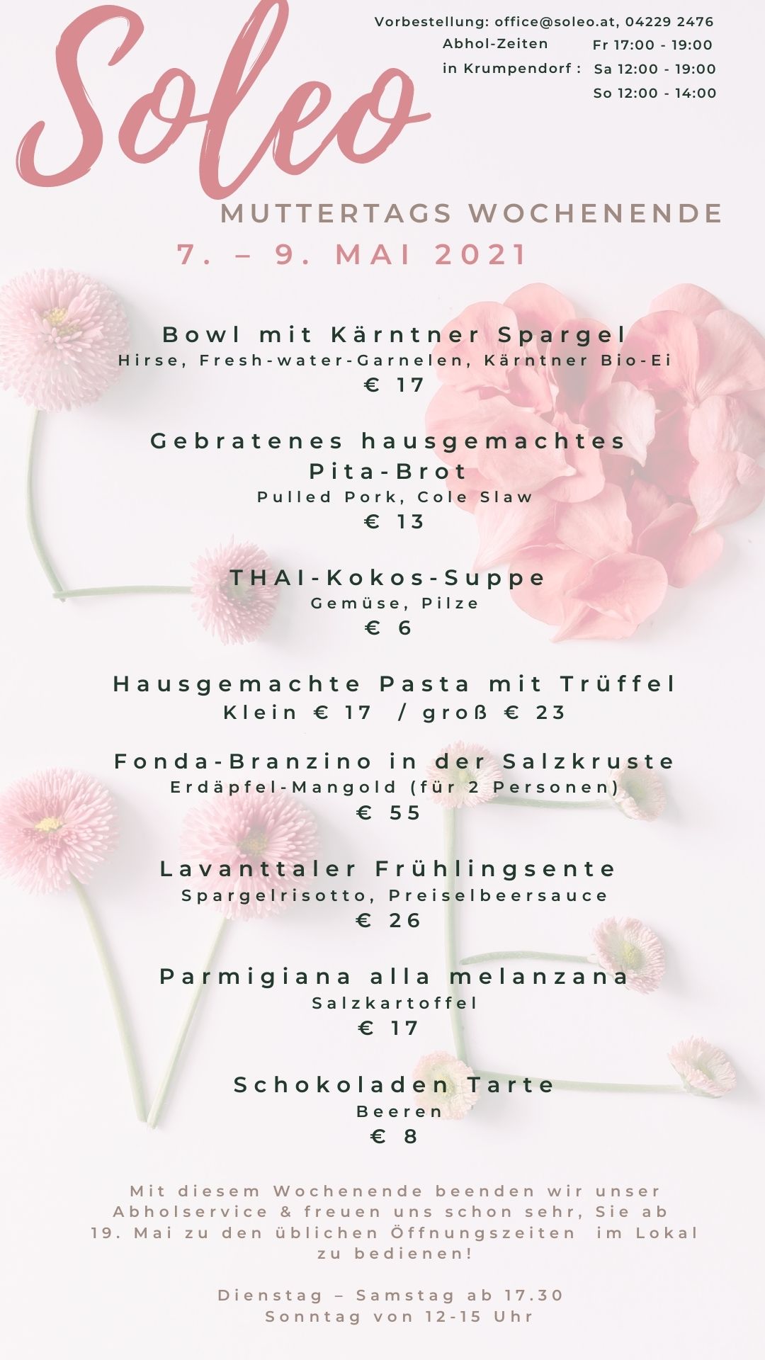 Soleo goes Take Away | Soleo Hotel und Restaurant